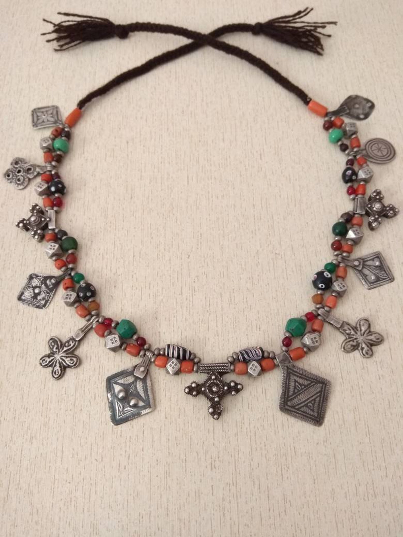 Antique Berber Necklace From Morocco With Berber Pendants Old - Etsy