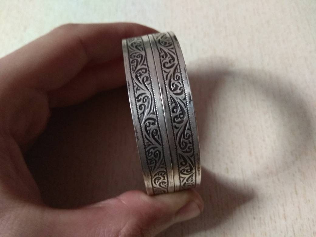 Pair of Silver Berber Bracelets From Morocco With Hallmarks - Etsy