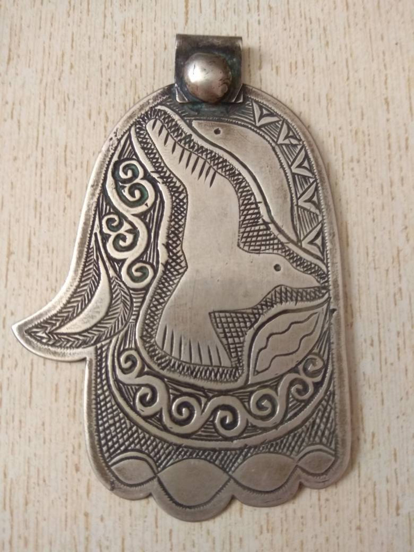 Moroccan Silver Berber Hand of Fatima khamsa - Etsy