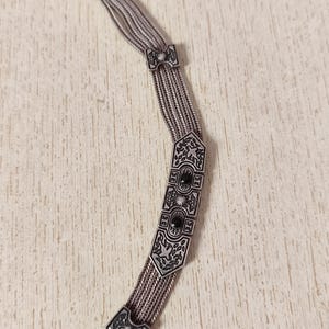 Antique Silver Turkish Necklace and Bracelet, Turkish Origin Decorative ...