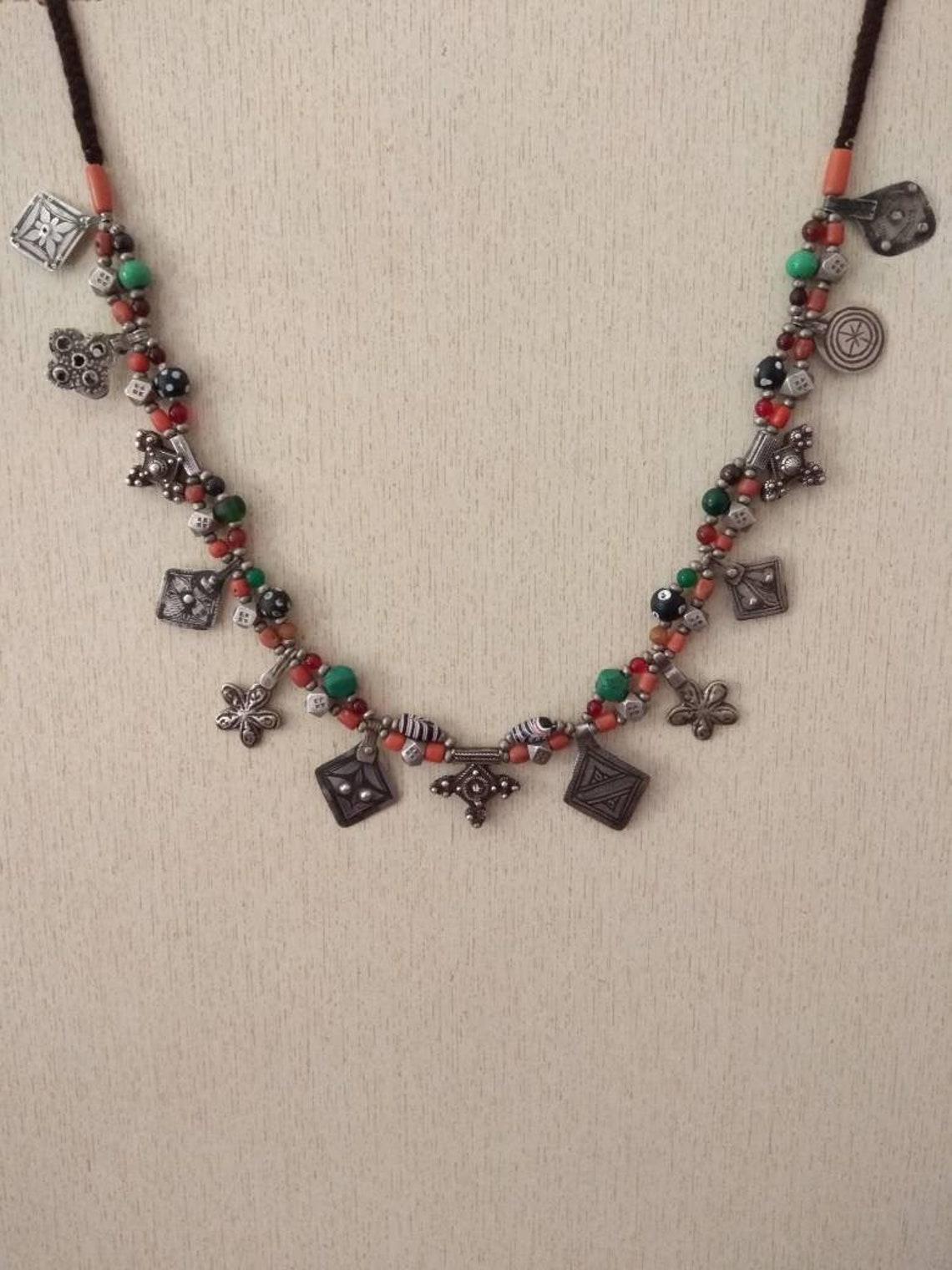 Antique Berber Necklace from Morocco with Berber Pendants Old | Etsy