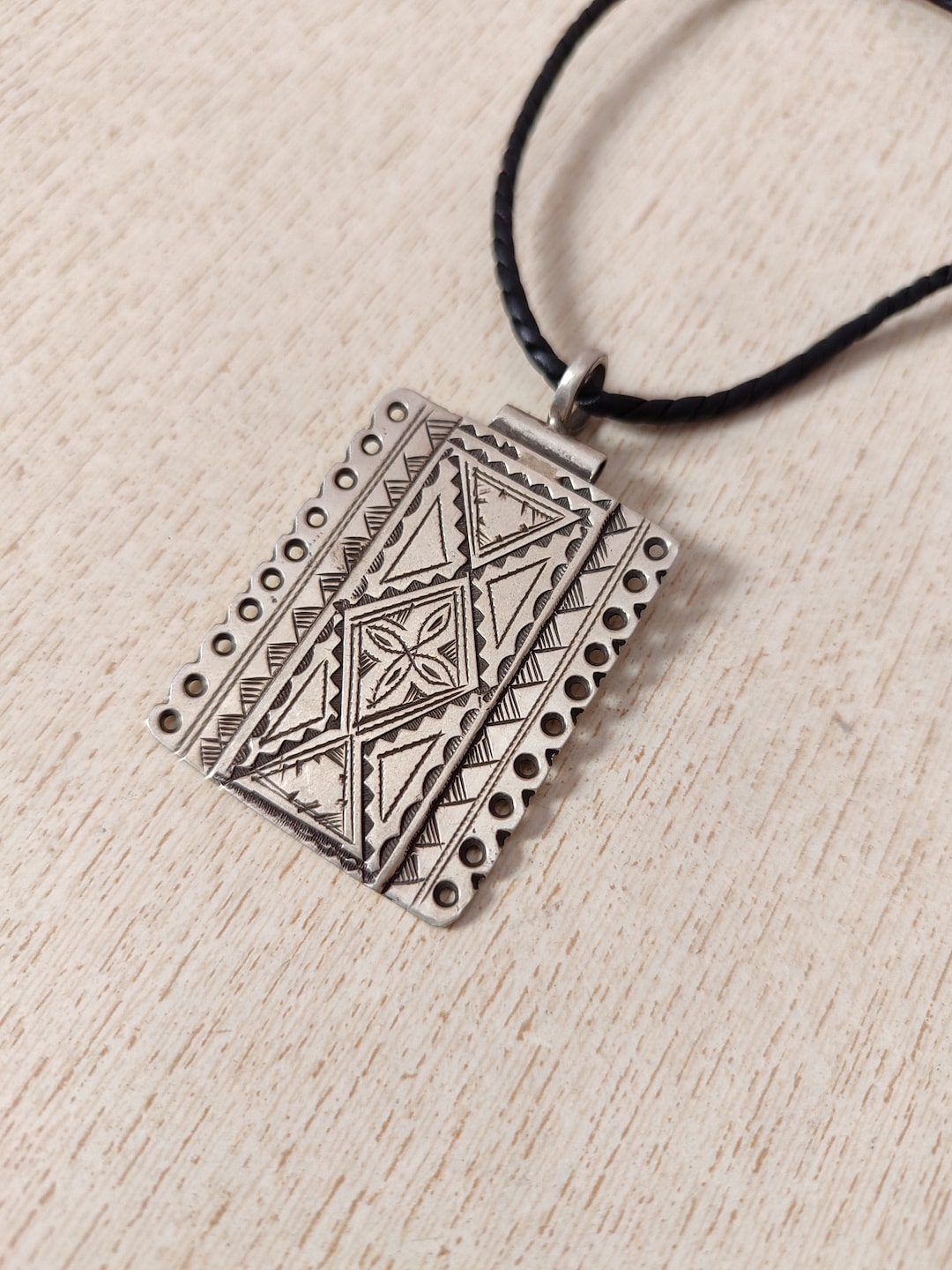 Moroccan Silver Tuareg Pendant, Tuareg Pendants, Moroccan Jewelry - Etsy