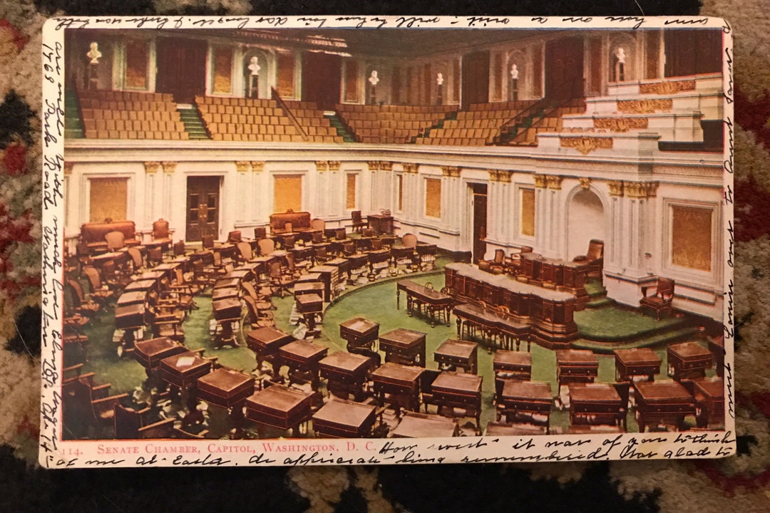 Incredible Antique RPPC Real Photograph of the Senate Chamber at the ...