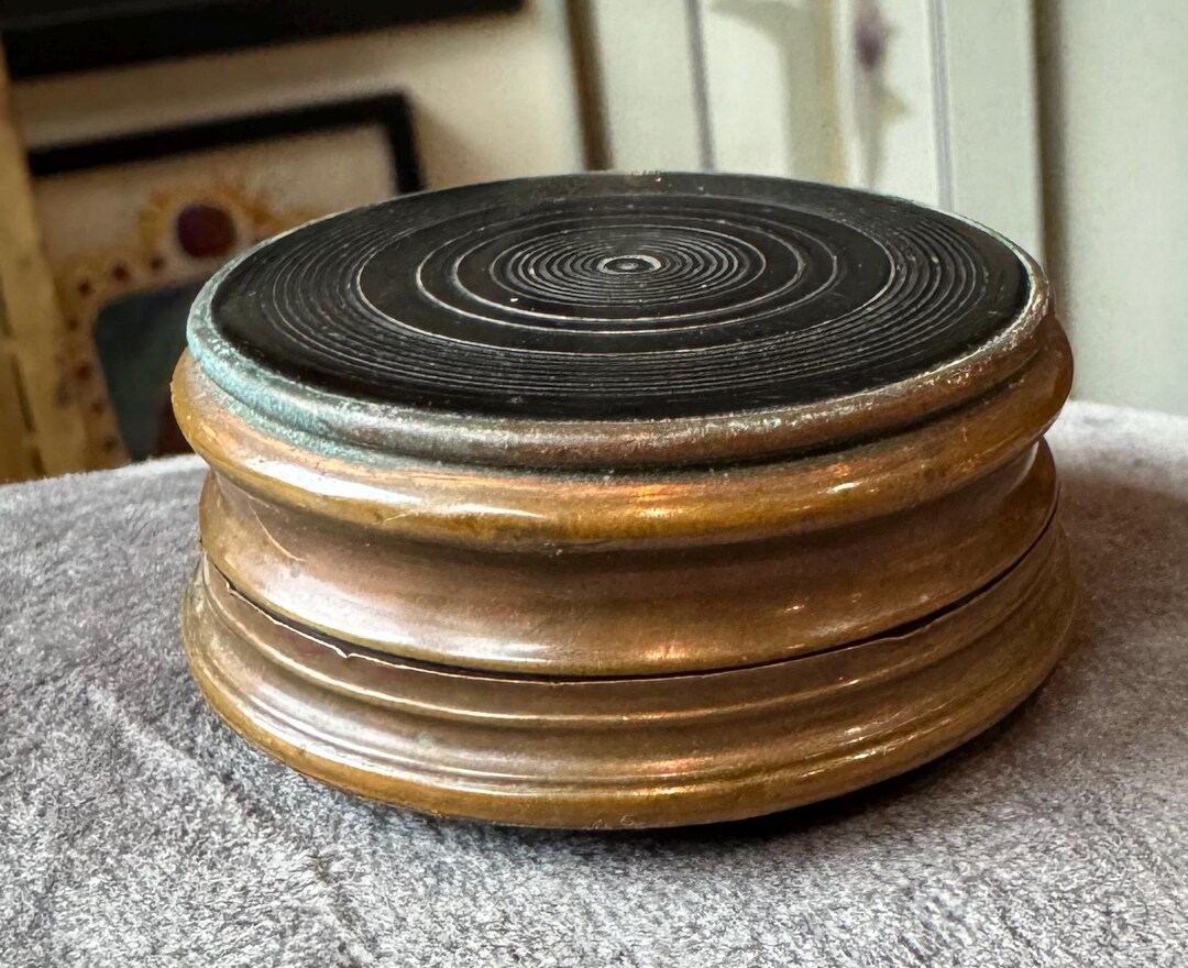 Badass Antique Brass & Bakelite Snuff Box - Etsy