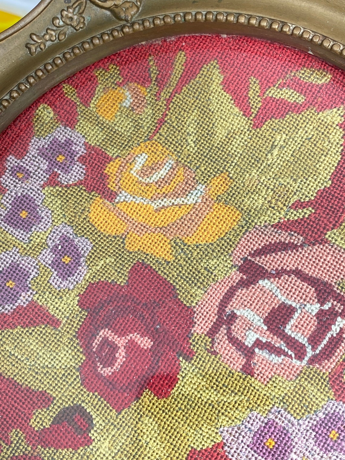 Beautiful Antique Framed Croatian Embroidery Mourning Piece by - Etsy