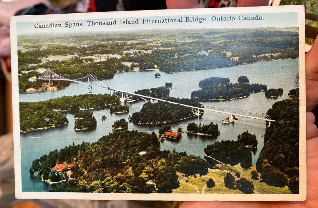 Vintage Antique Colorized Postcard of Canadian Spans, Thousand Island ...