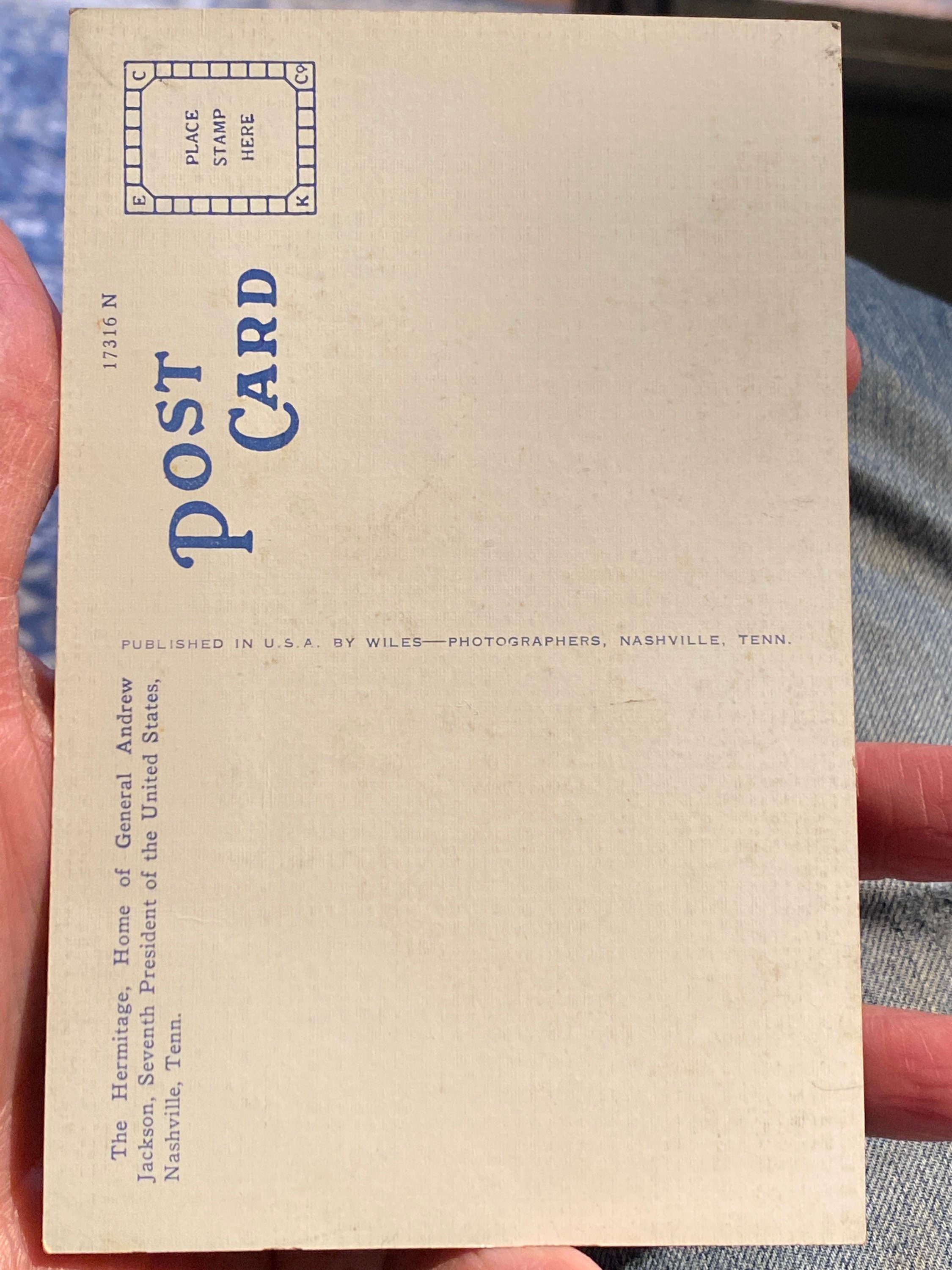 Lovely Antique Linen Postcard of the Hermitage Home of | Etsy