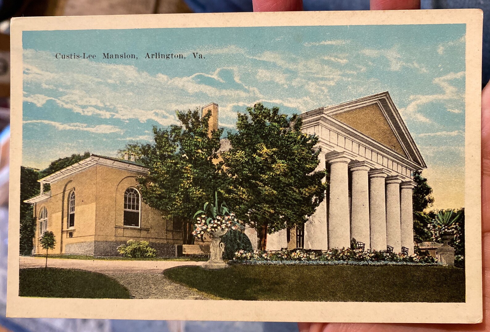 Lovely Antique Postcard of Custis-Lee Mansion in Arlington | Etsy