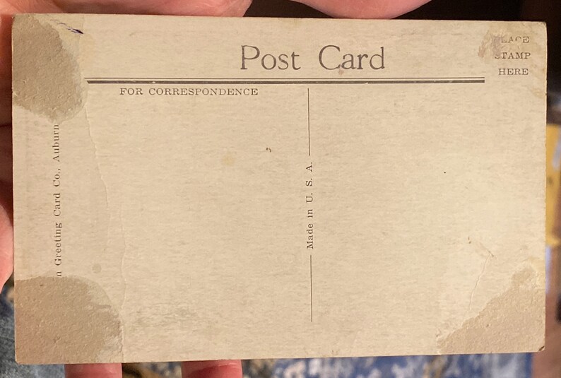 Amazingly Cool RPPC Real Photo Postcard Colorized of an Antique Covered ...