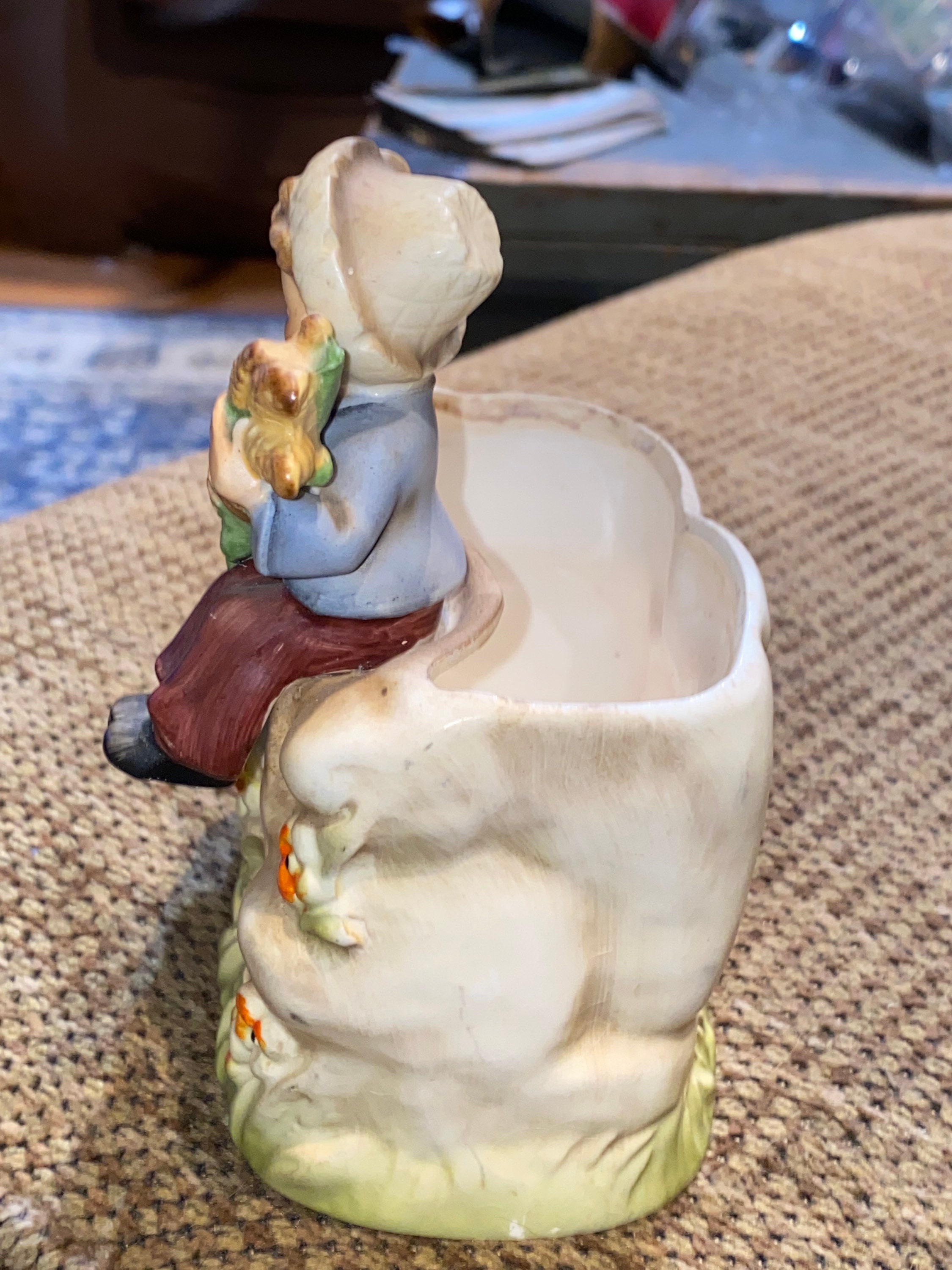 Inarco Japan 1961 Little Boy and Bird Vintage Planter - Etsy