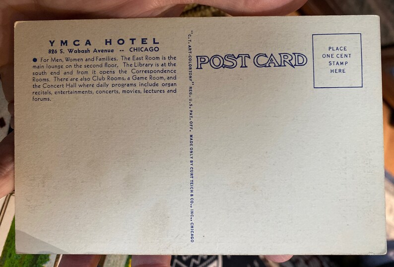 Stunningly Beautiful Linen Antique Postcard of East Room at - Etsy