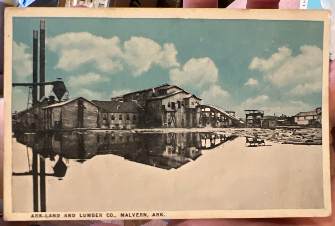 Badass Antique Postcard of Ark-land and Lumber Co. in Malvern, Arkansas ...