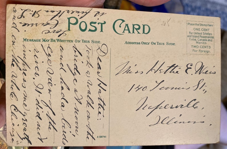 Beautiful Antique Colorized Postcard of Mckinley Bridge in St - Etsy