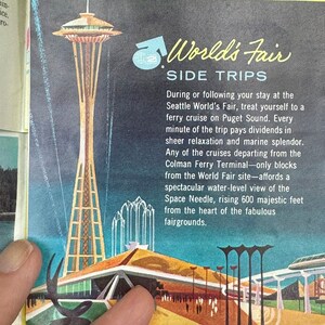 Fab Vintage Brochure of Ferry Cruises on Puget Sound and Adajent Inland ...