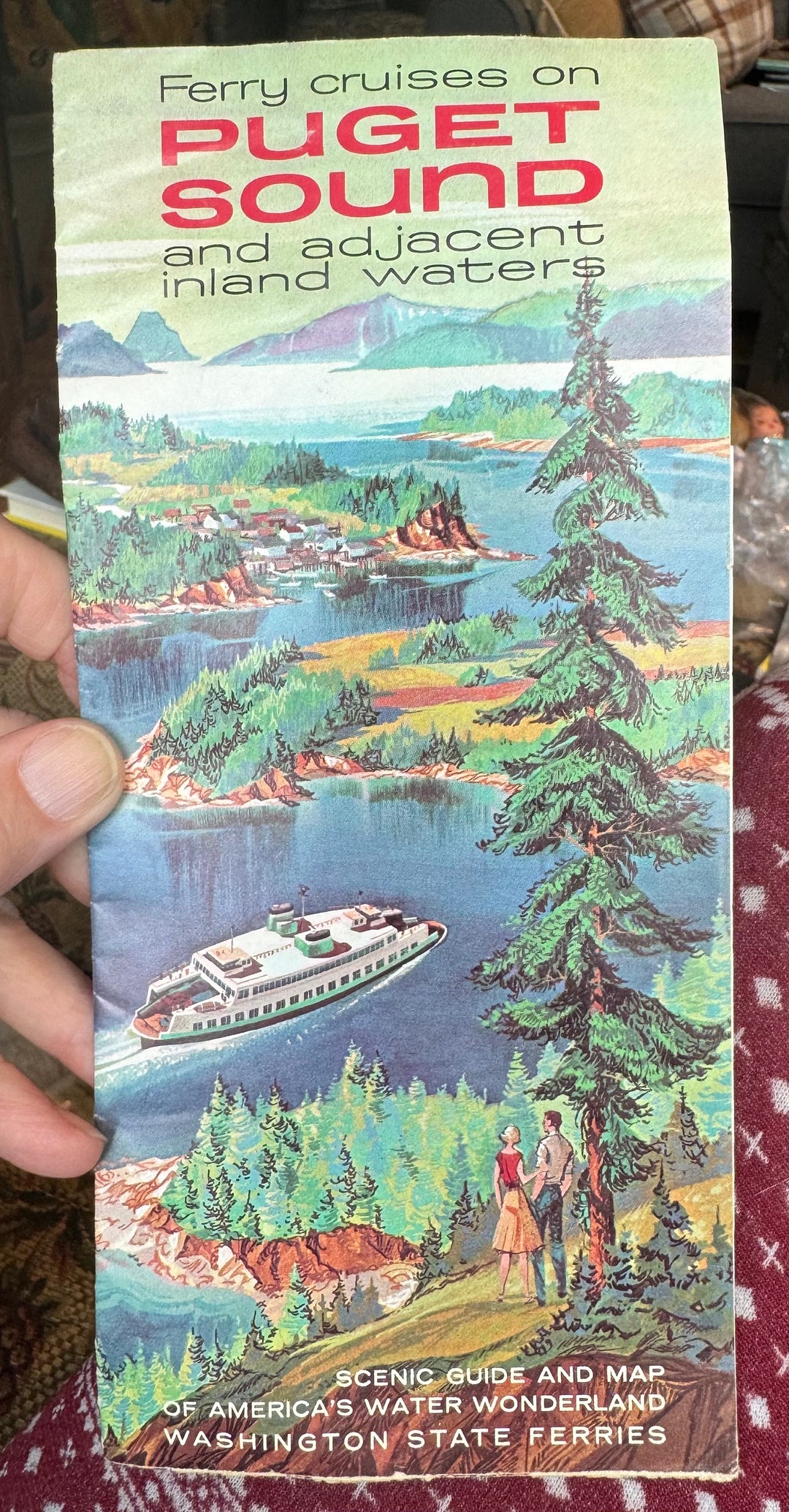 Fab Vintage Brochure of Ferry Cruises on Puget Sound and Adajent Inland ...