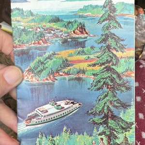 Fab Vintage Brochure of Ferry Cruises on Puget Sound and Adajent Inland ...