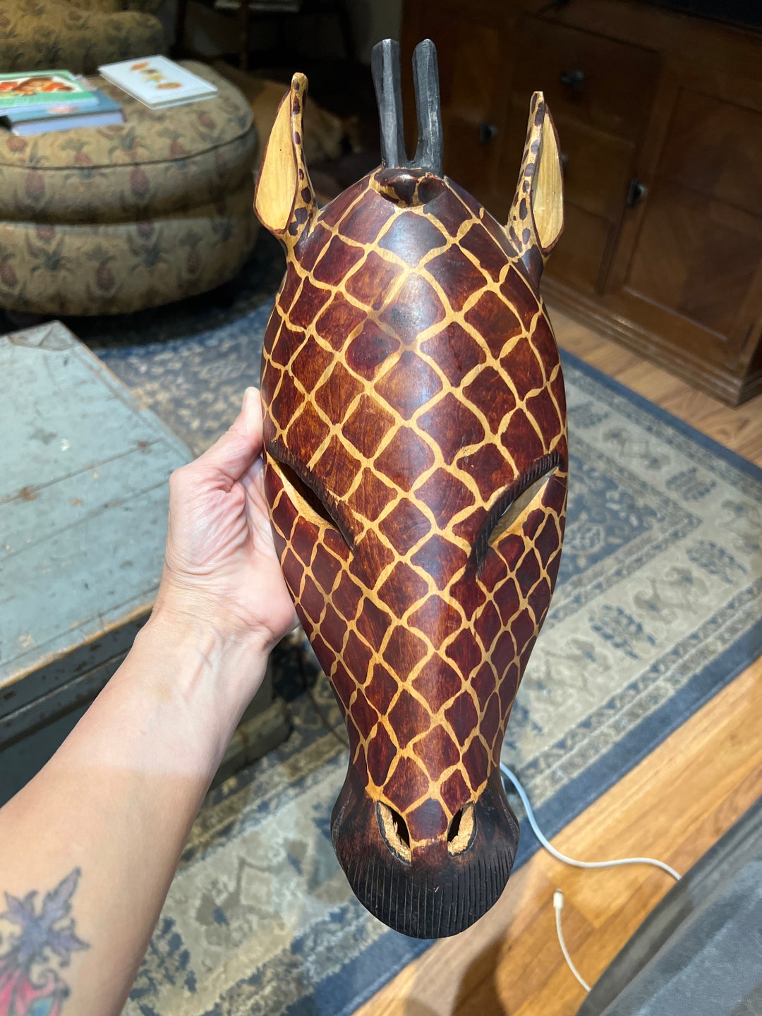 Amazing Handcarved Wooden Zebra Mask Wall Hanging From Africa - Etsy