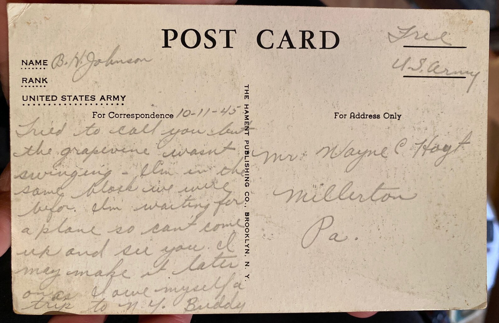 Badass RPPC Real Photo Postcard of WWII A Section of the Hospital Area ...