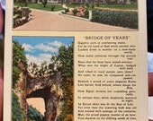 Lovely Vintage Linen Postcard of Natural Bridge Hotel at - Etsy