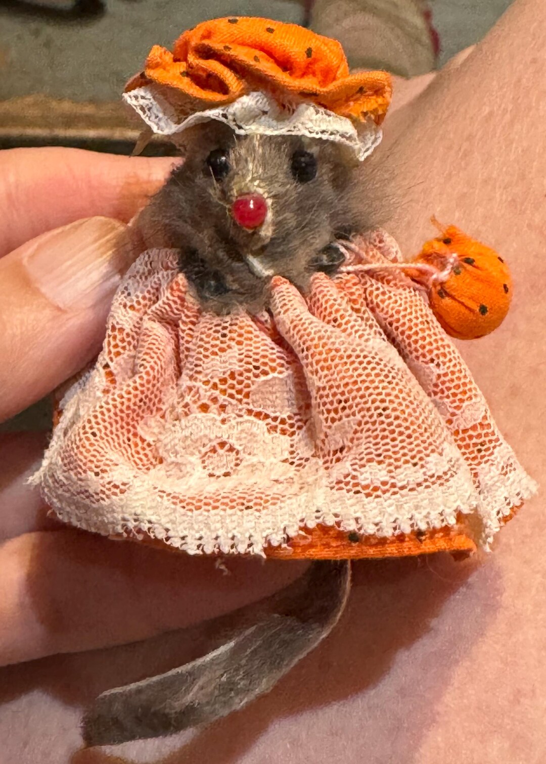 Darling Vintage Russ Rabbit Fur Colonial Halloween Girl Mouse - Etsy
