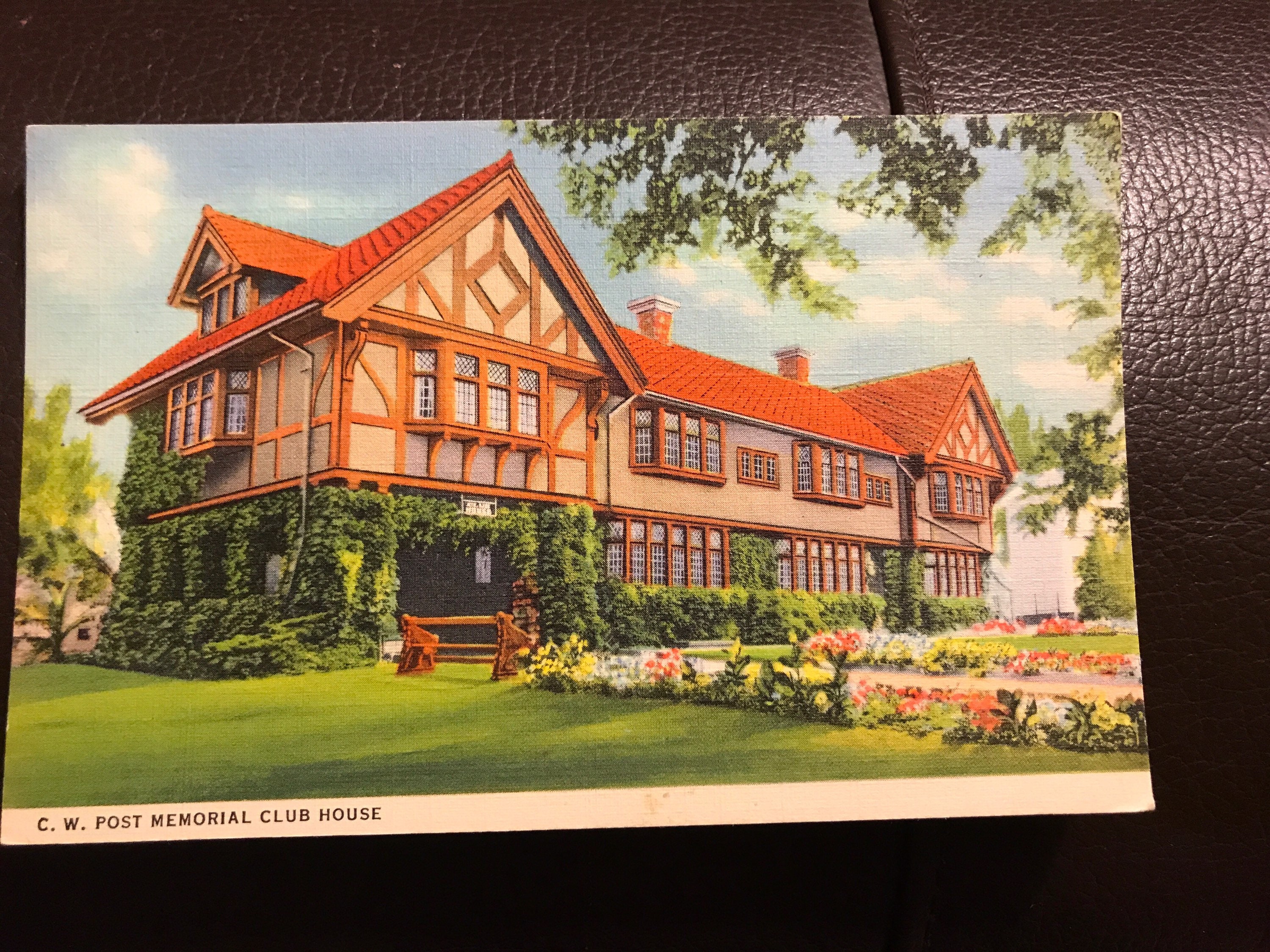 Lovely Antique Linen Postcard of CW Post Memorial Club House General ...