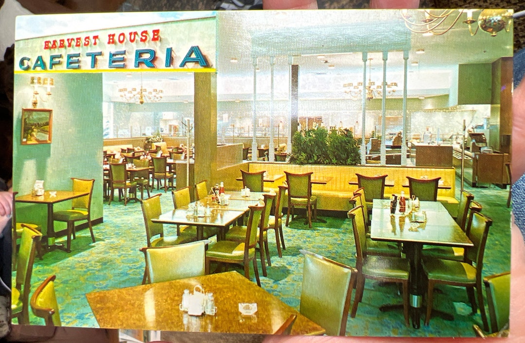 Vintage Harvest House Cafeteria Lusterchrome Postcard - Etsy