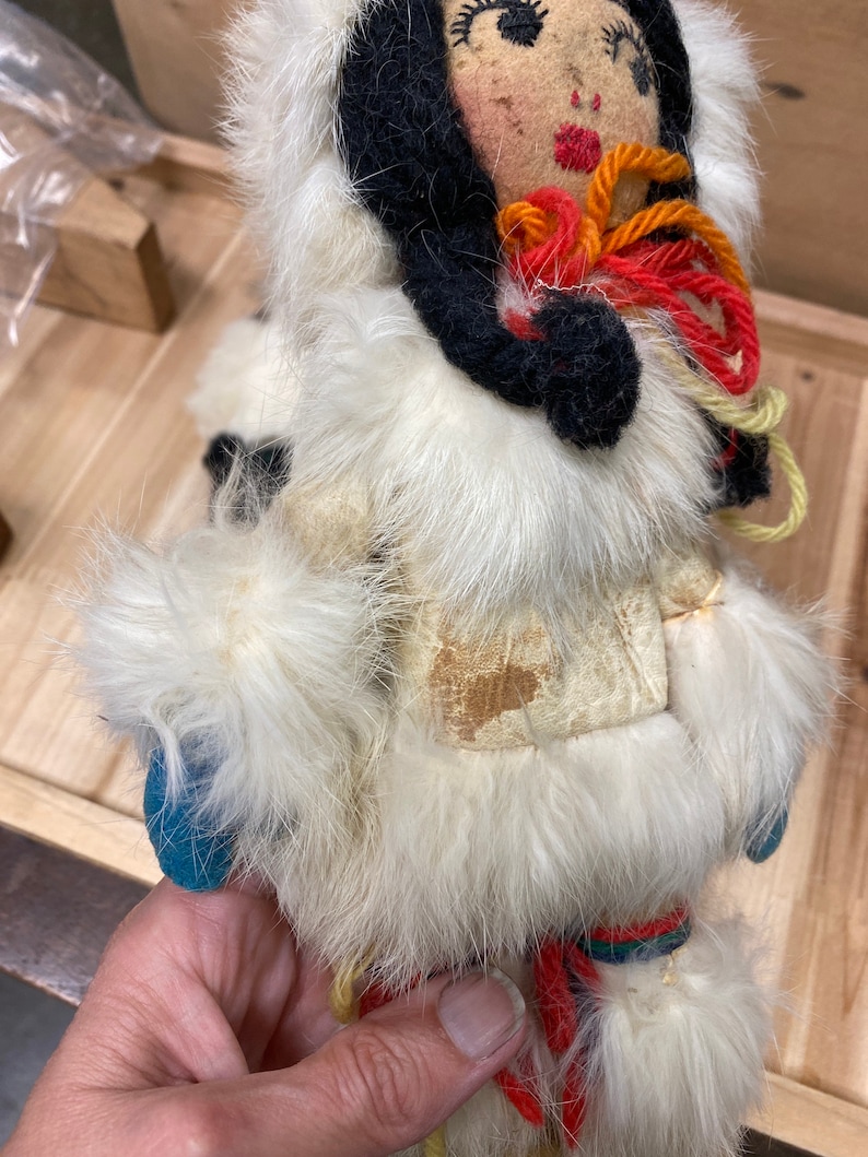 Darling Antique Alaskan Inuit Eskimo Seal Pelt Doll Family - Etsy