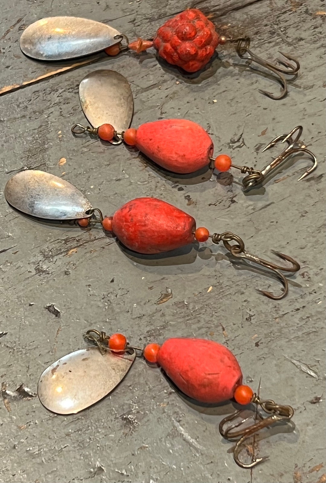 Vintage Steelhead Bob Steelhead Salmon 4 Vintage Fishing Spinners Lures ...
