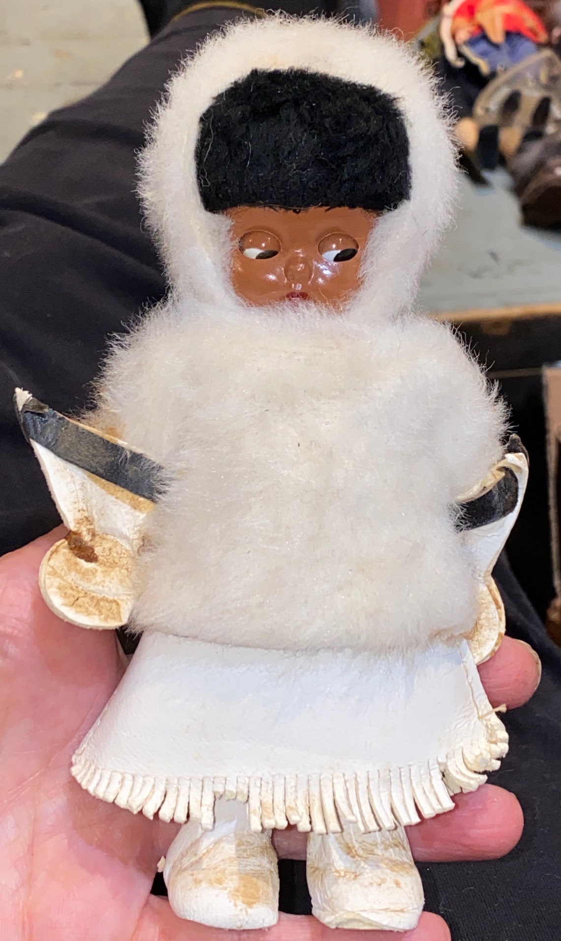 Darling Vintage Hooded Alaskan Inuit Eskimo Faux Fur Plastic - Etsy