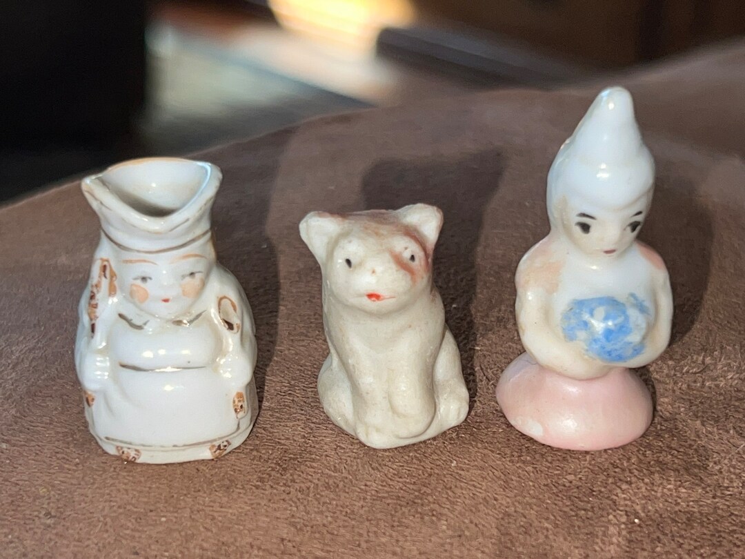 Darling Collection of 3 Antique Miniature Toby Jug Pitcher, Half Doll ...