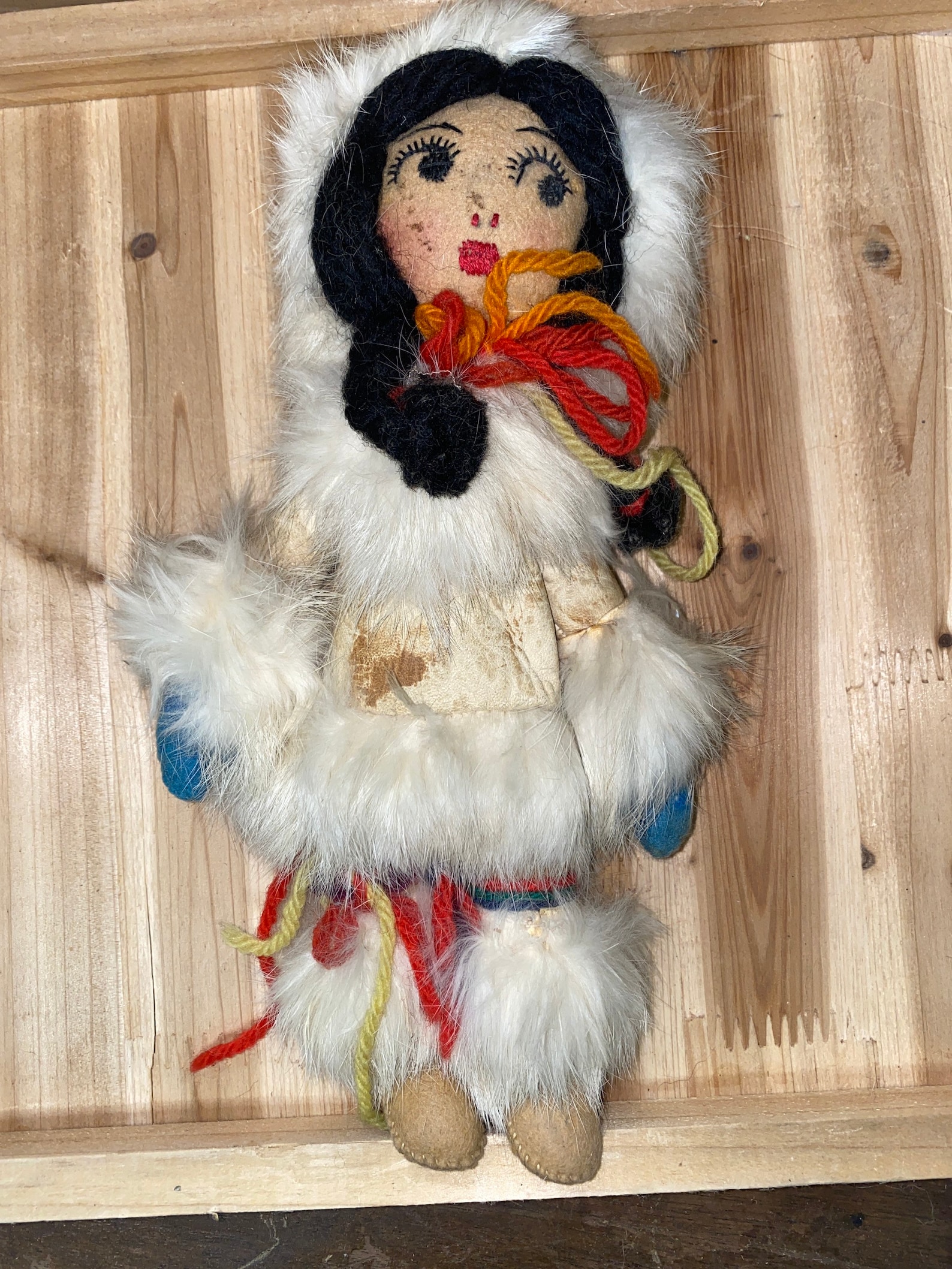 Darling Antique Alaskan Inuit Eskimo Seal Pelt Doll Family - Etsy