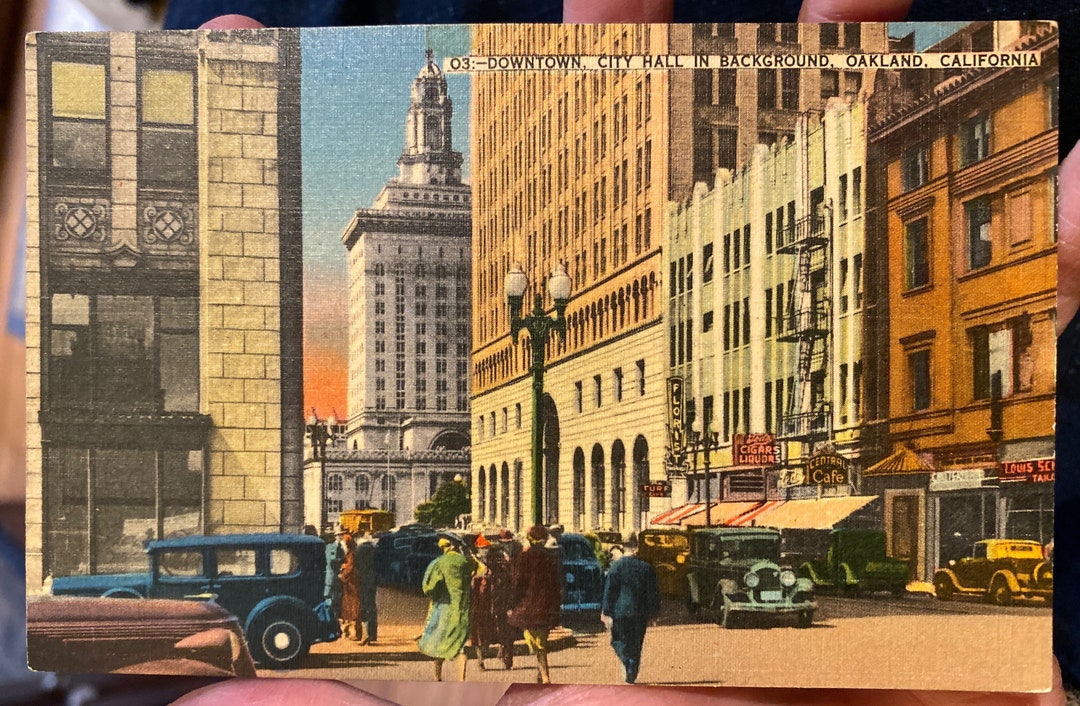 Beautiful Antique Postcard Downtown City Hall in Oakland - Etsy