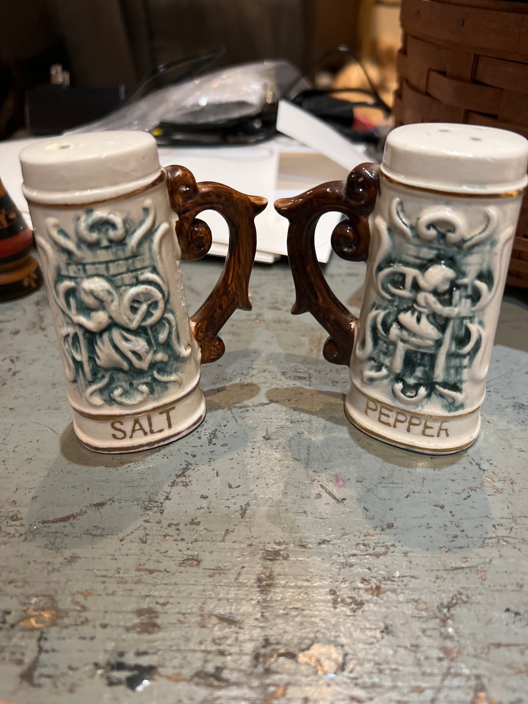 Really Cool Pottery Porcelain Girls Spinning Wool Stein Shaped - Etsy