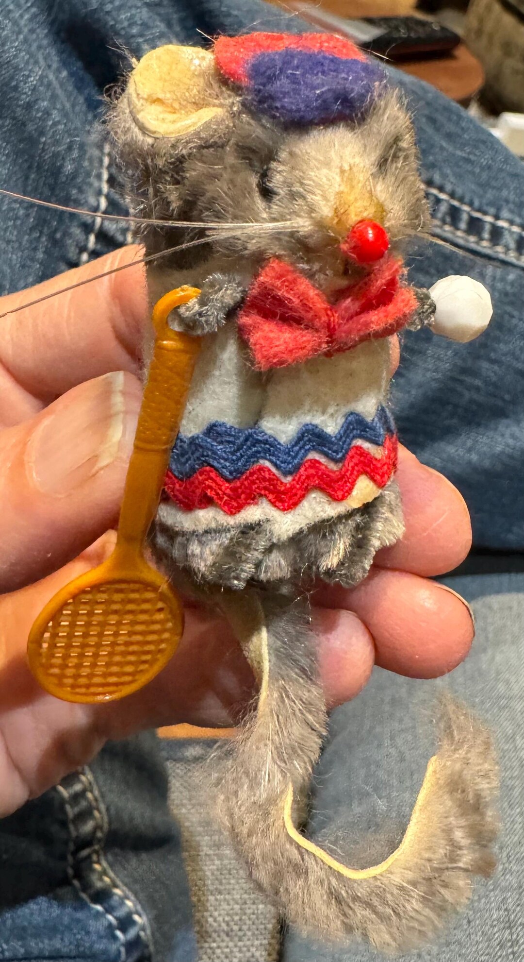 Adorable Vintage Original Fur Toys West Germany Tennis Badminton ...