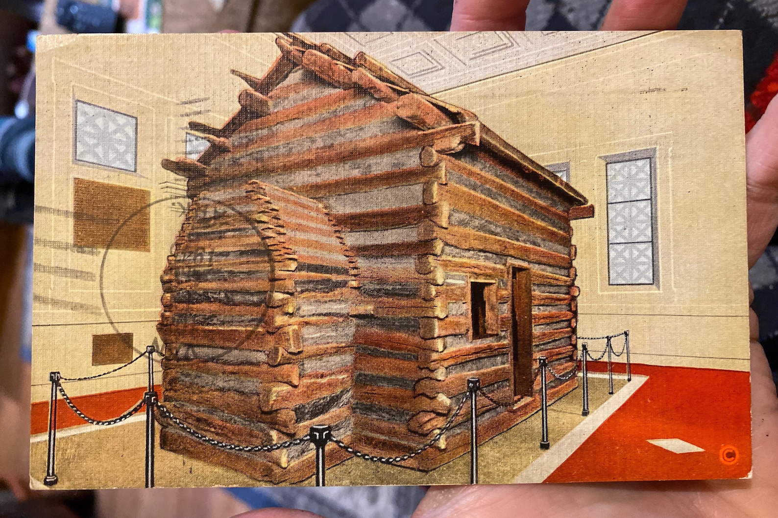 Beautiful Antique Linen Postcard of Lincoln Cabin Birthplace - Etsy