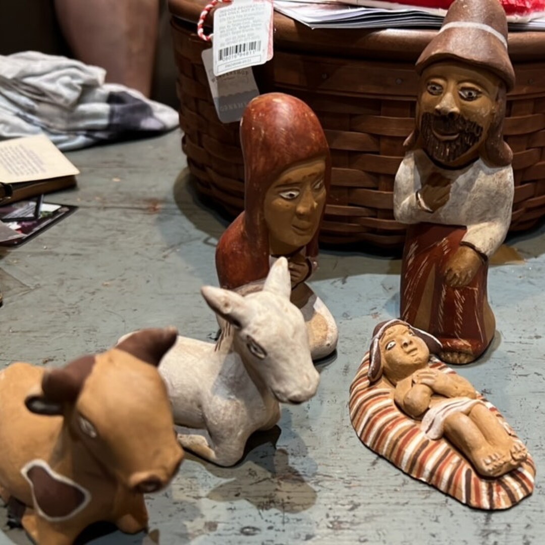 Darling Vintage Handmade Clay Terracotta Nativity Crèche Whistle ...