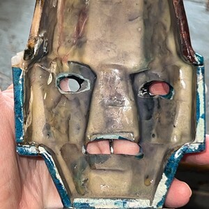 Cool Aztec Culture Mexico Mask With Turquoise Mother of Pearl Onyx ...