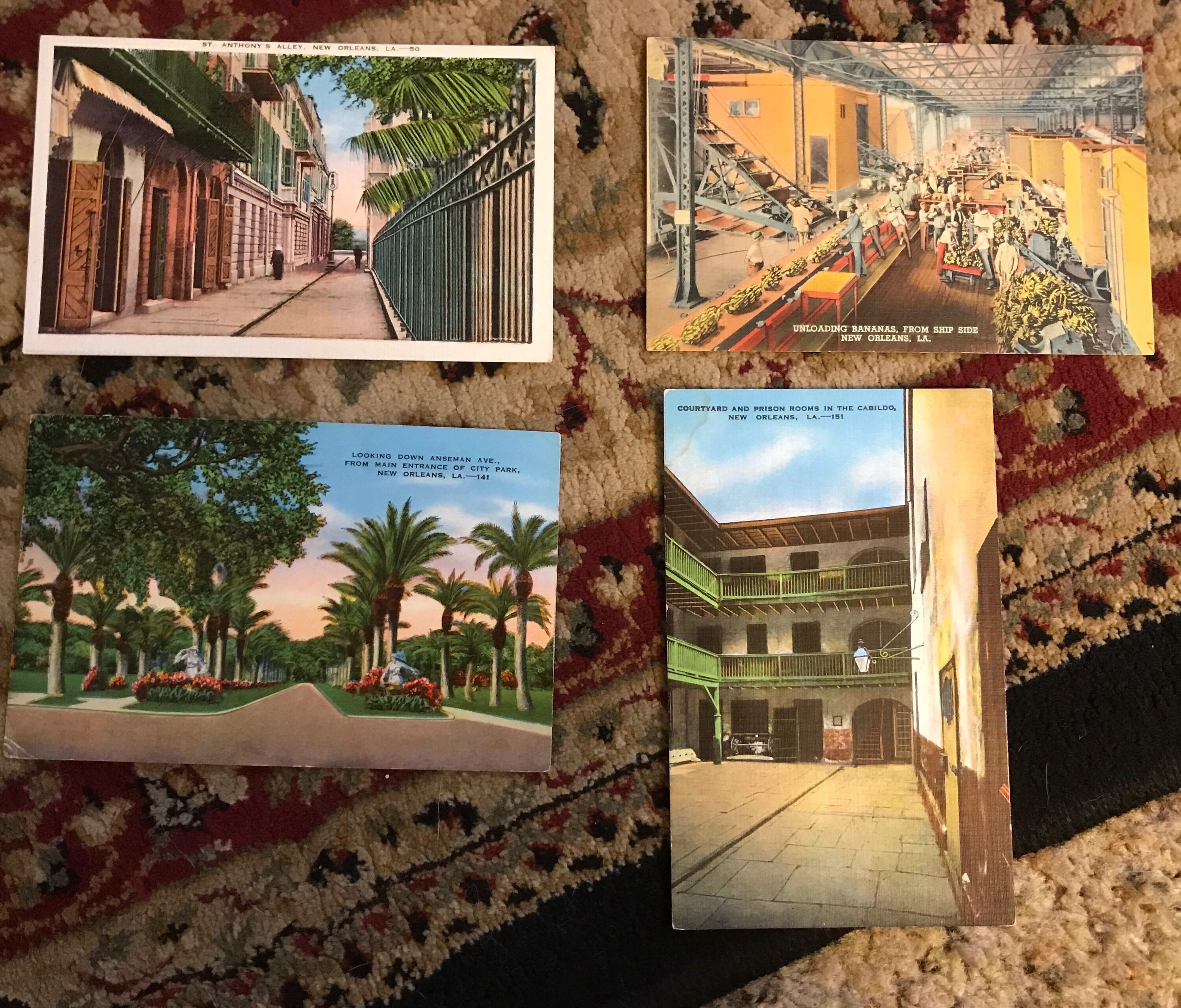 4 Magnificent Antique Linen Postcards of Louisiana: St - Etsy