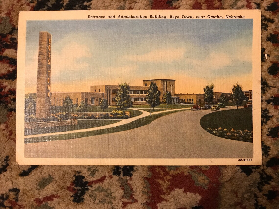 Vintage Color Litho Postcard Boys Town Omaha Nebraska Eric - Etsy