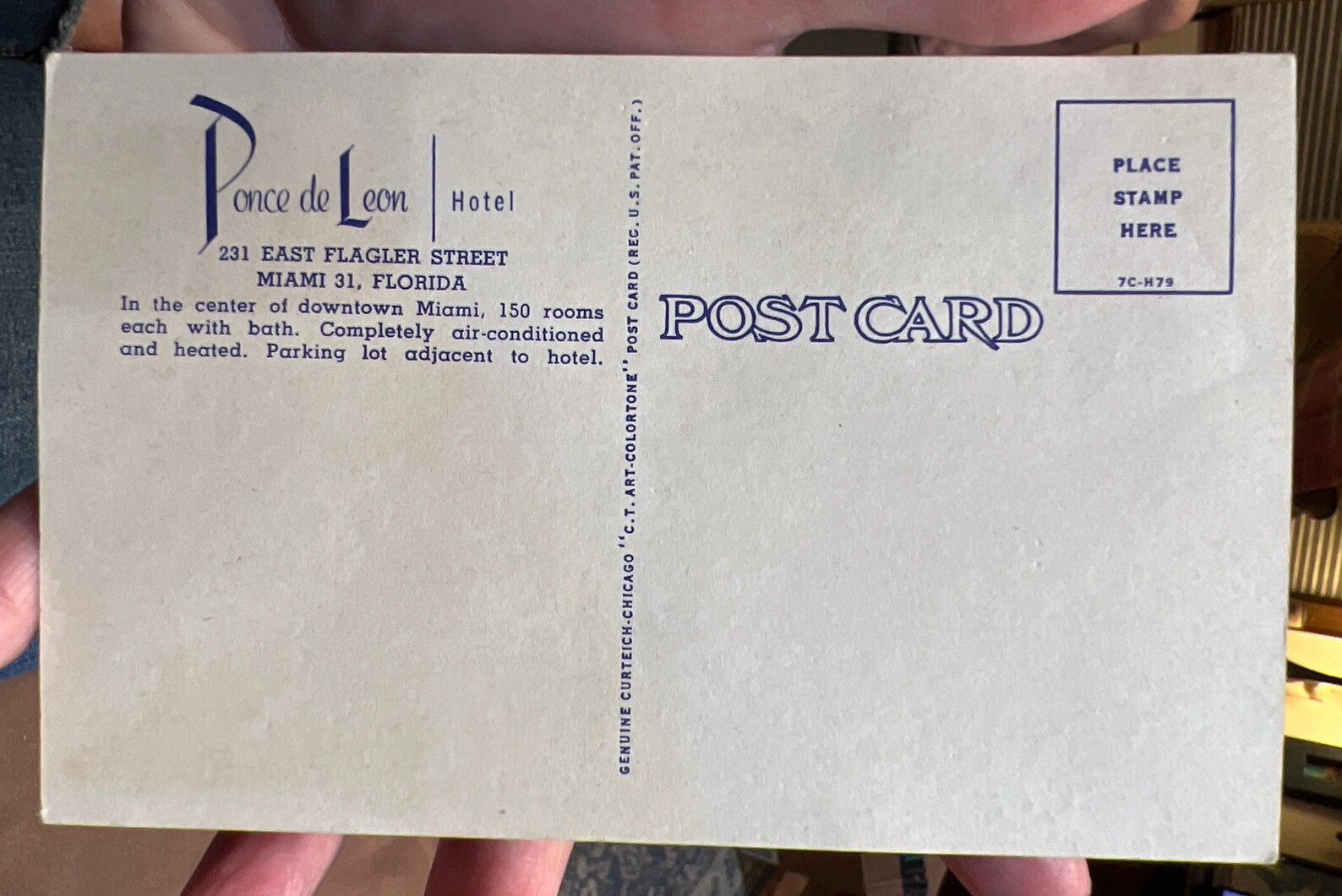 Beautiful Antique Linen Postcard of the Ponce De Leon Hotel in Miami ...