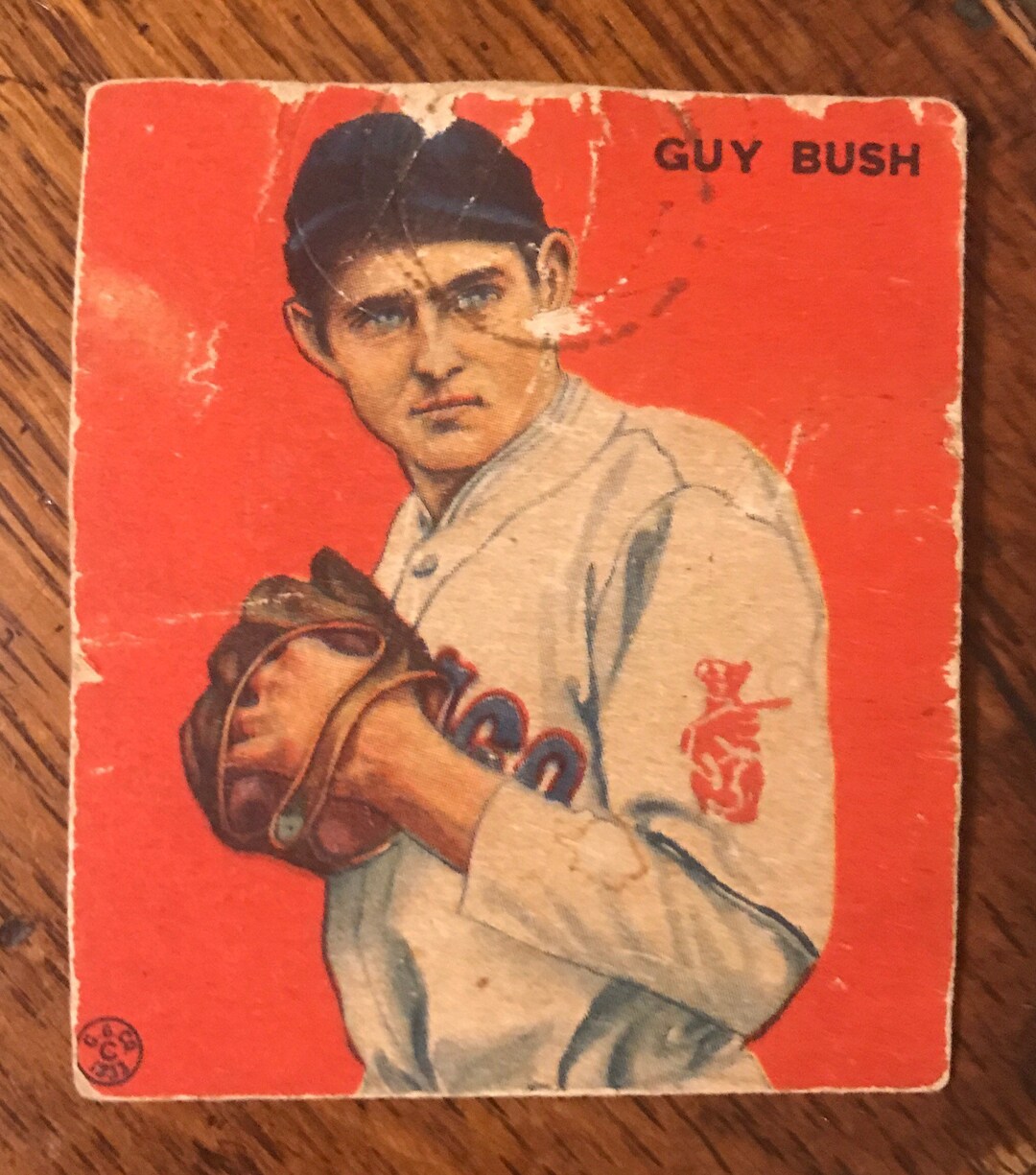 RARE Guy Bush 1933 #67 With the Chicago Cubs, Big League Chew Goudey ...