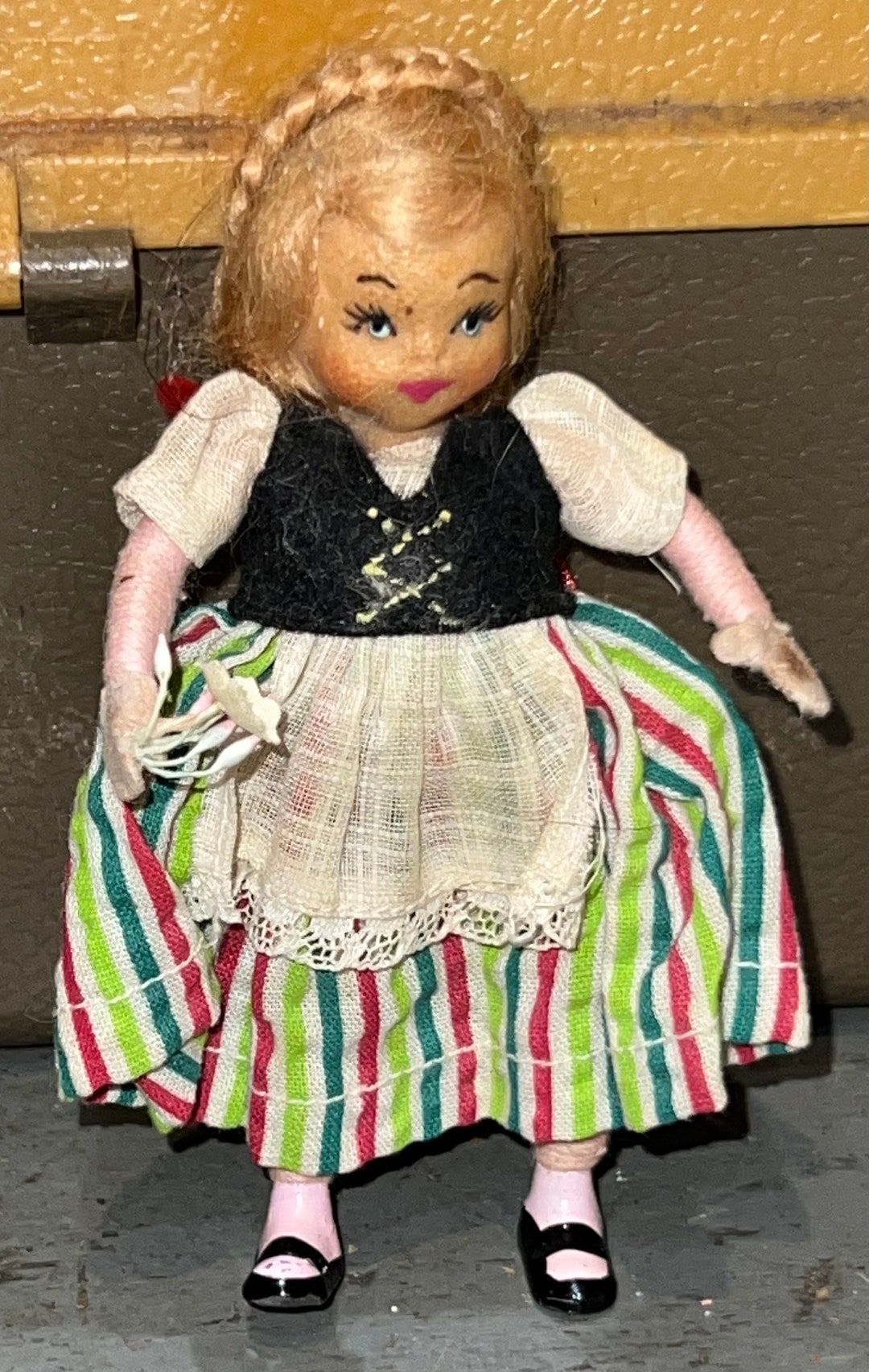 Darling Antique Folk Art German Dirndl Dressed Bavarian Girl Doll - Etsy
