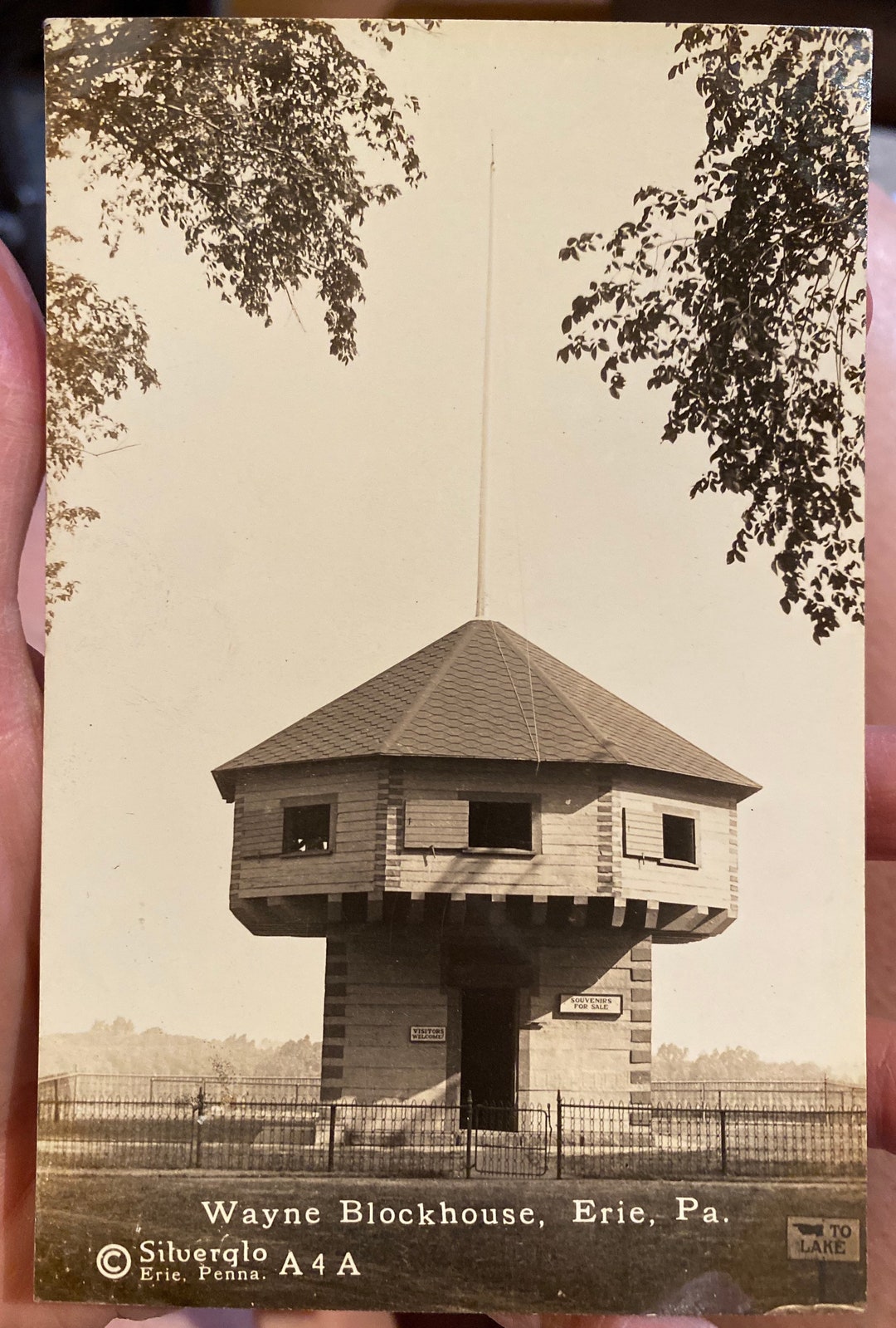 Cool Old RPPC Real Photo Postcard of Mad Anthony Wayne’s Blockhouse in ...