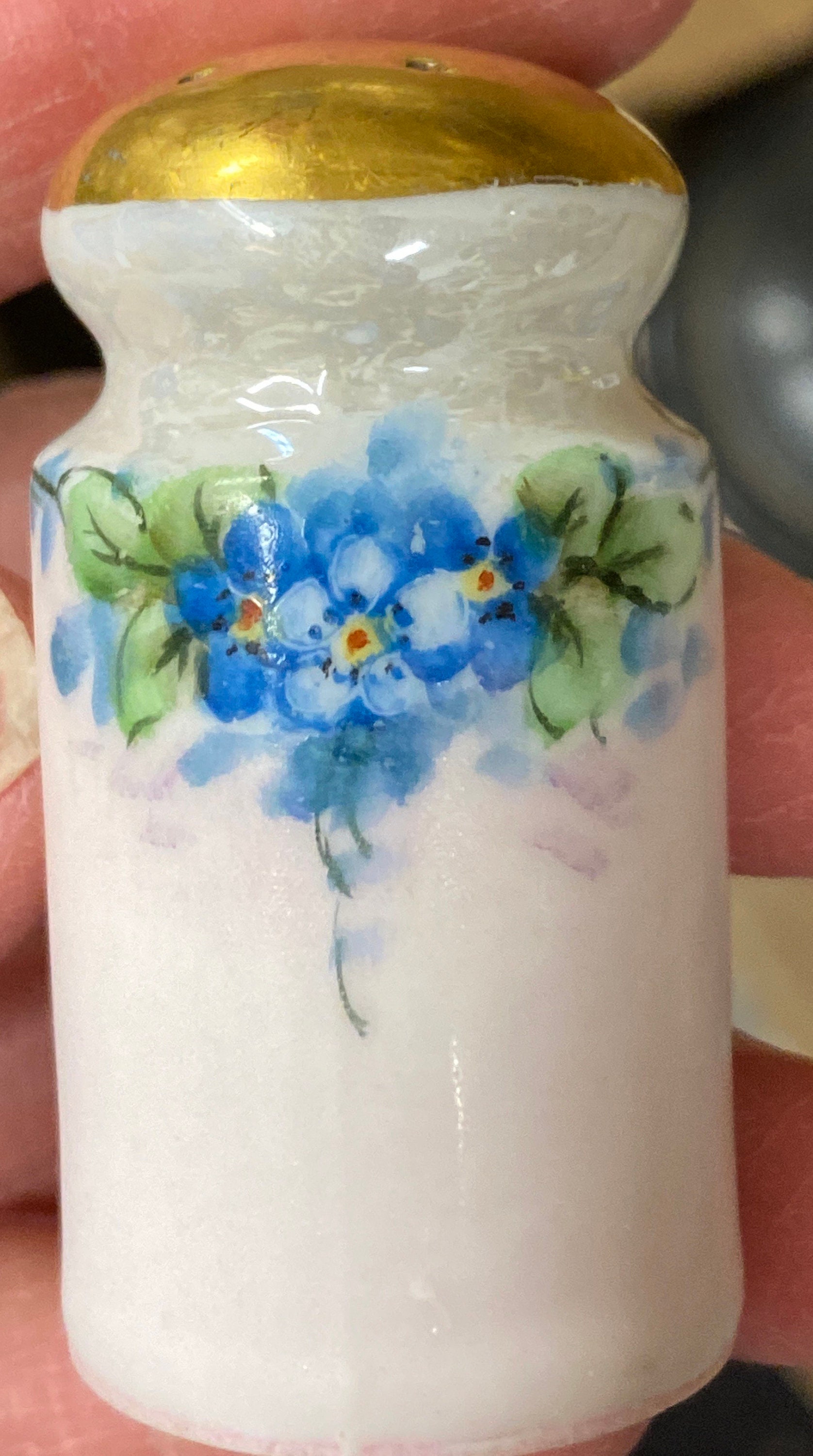 Darling Antique Handpainted Porcelain Forget Me Nots Blue - Etsy