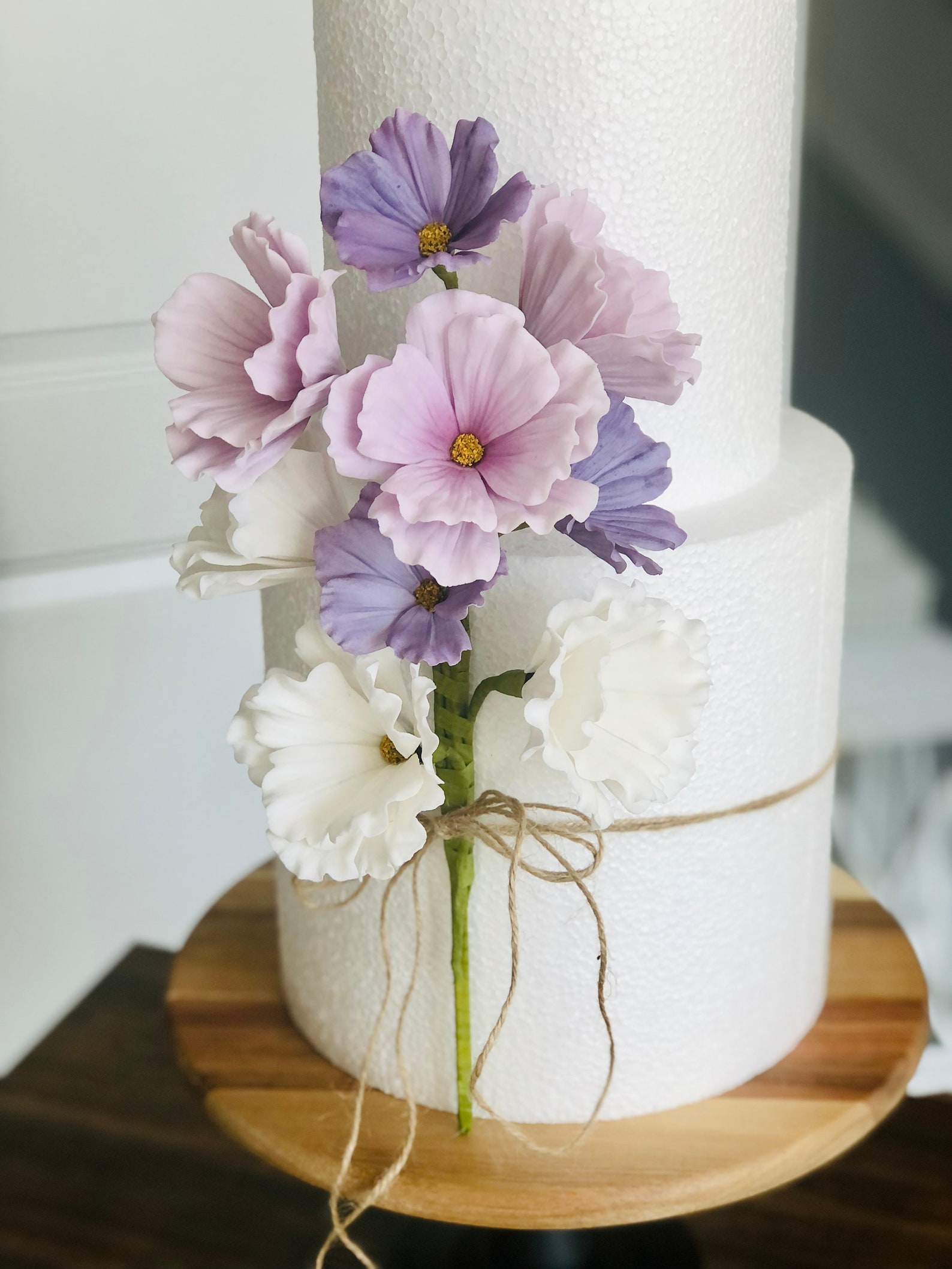 Cake Decoration Set Cosmos Flowers Sugar Paste Weddings - Etsy UK