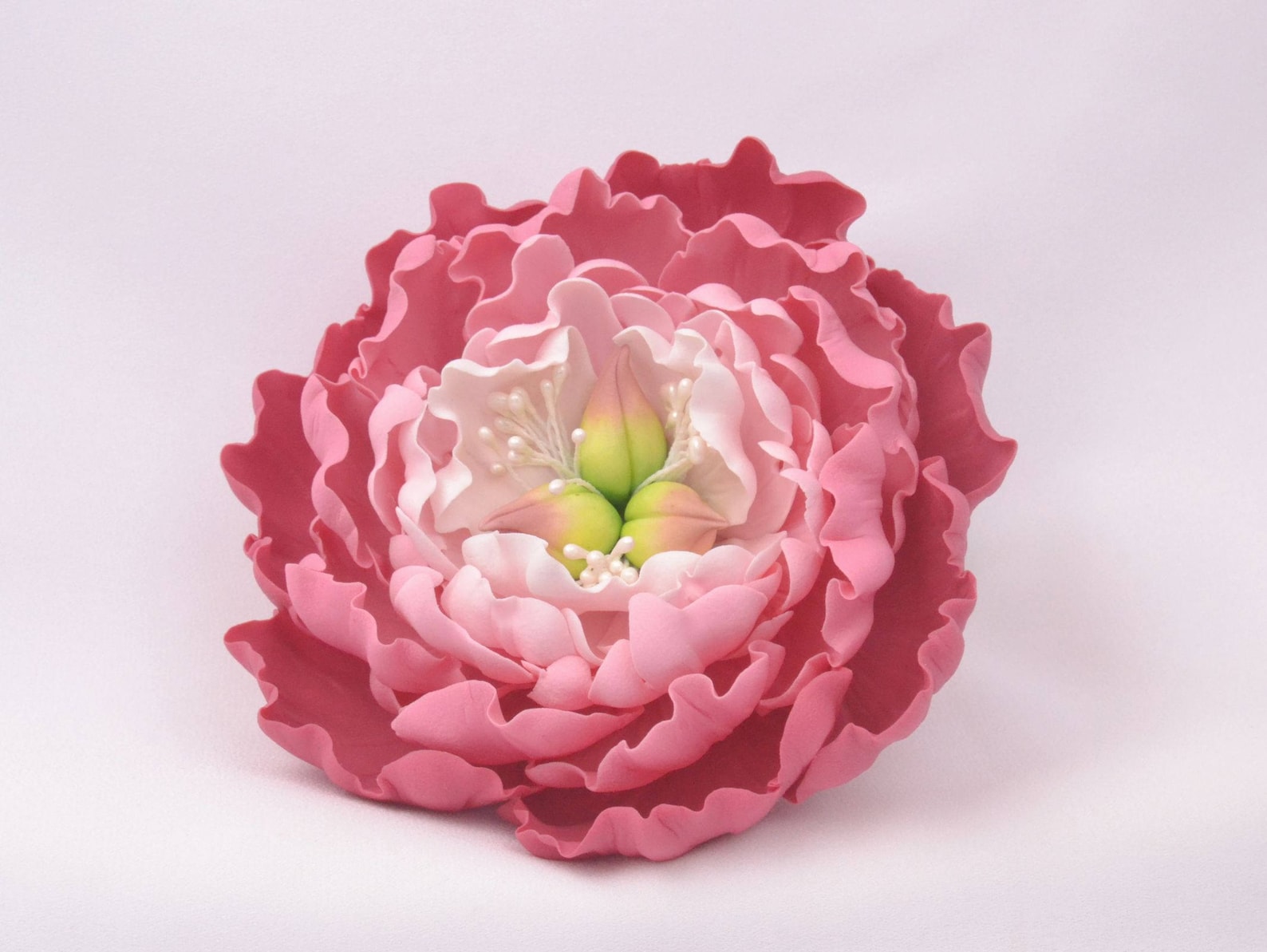 Sugar open peony size extra large 5 sugar paste | Etsy