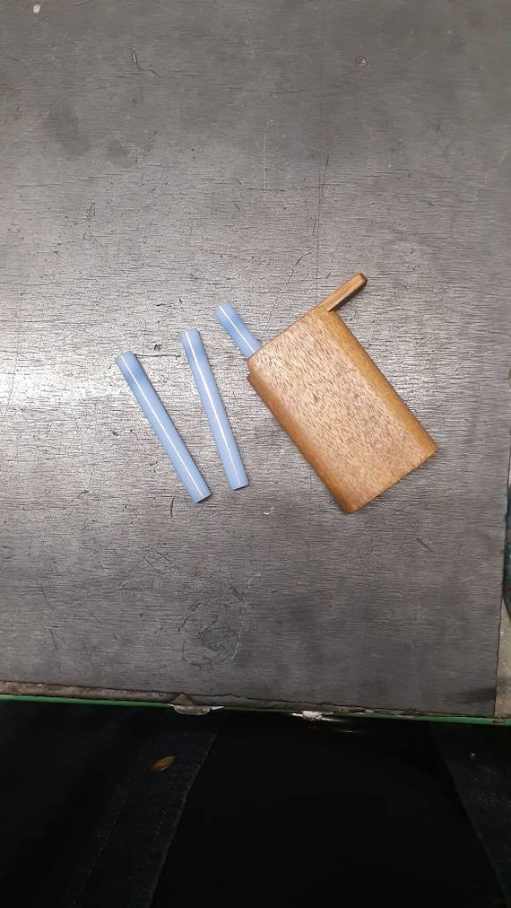 BLUE Glass One Hitter for Your Hitter Box / Dugout Box in a - Etsy