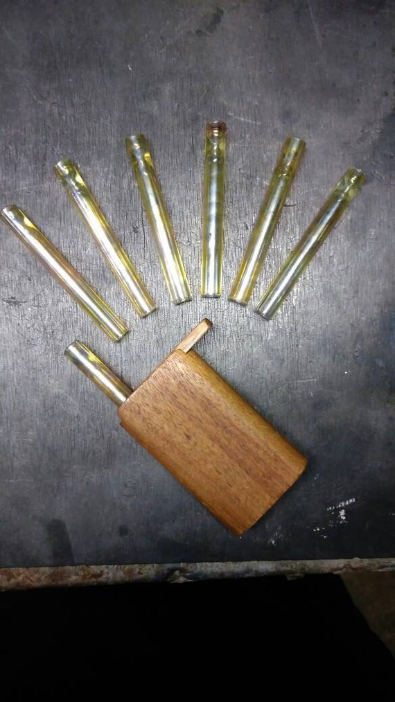 Glass Art Mint green glass one hitter for your hitter box dugout box ...