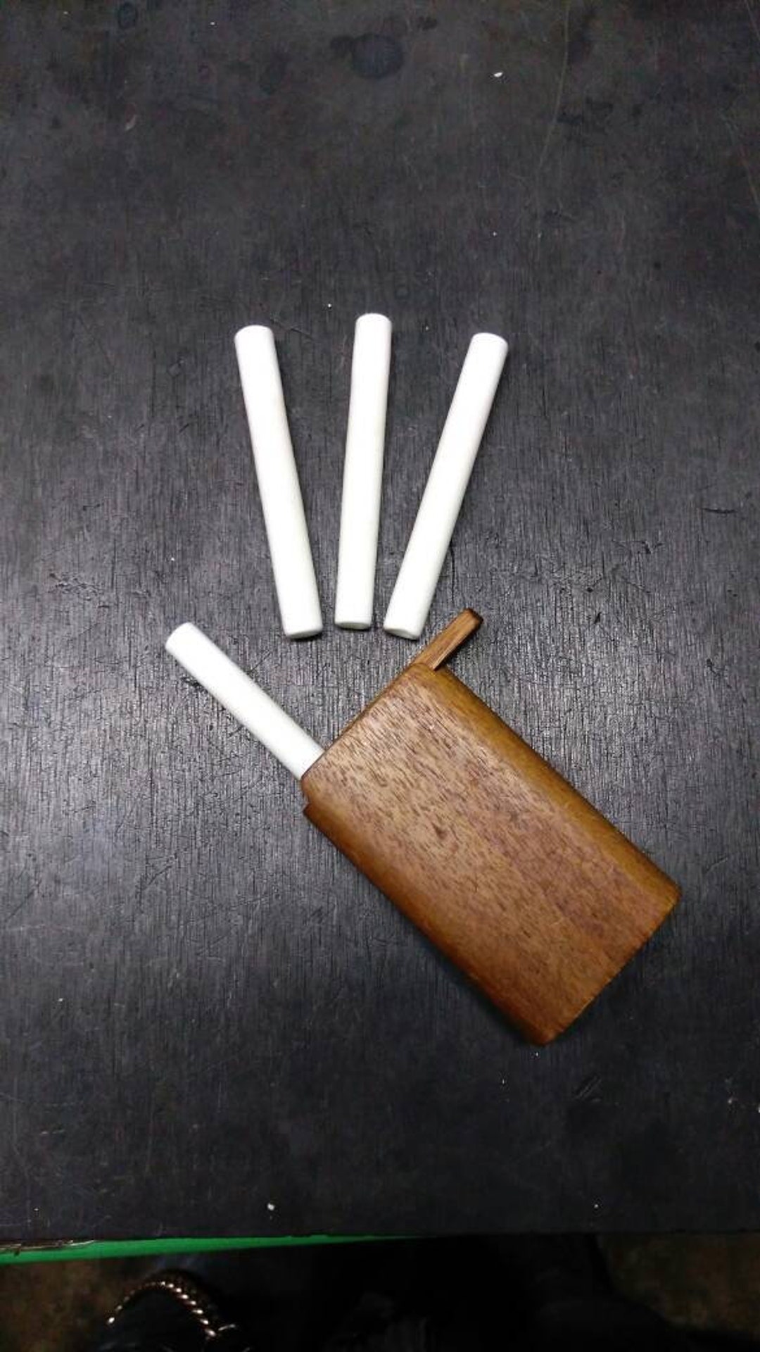 White Glass One Hitter for Your Hitter Box / Dugout Box (please Read ...