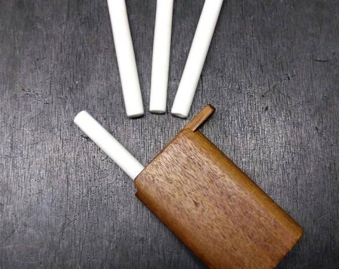 White Glass One Hitter for Your Hitter Box / Dugout Box | Etsy